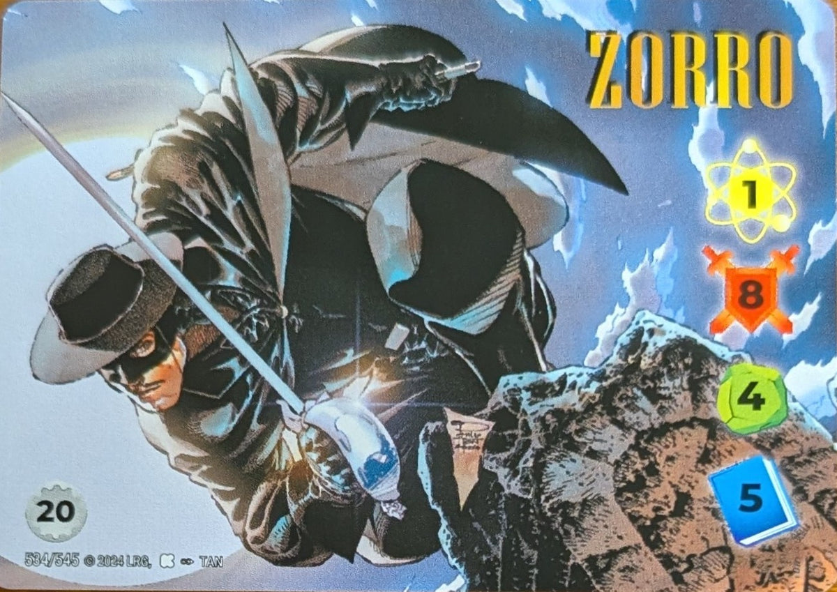 Marvel Overpower Zorro Alt Art character #534 – theOrangeKing Collectibles