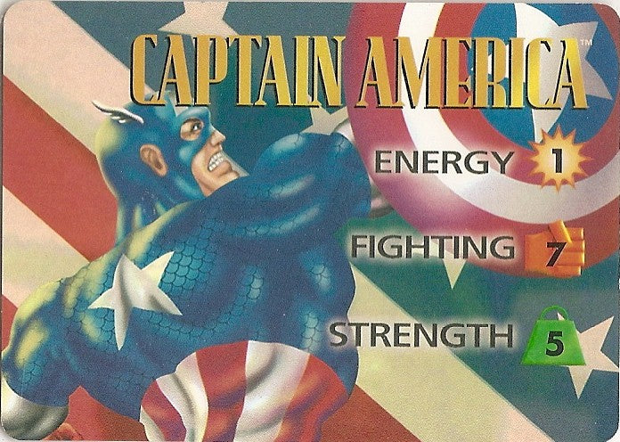 Marvel Overpower CAPTAIN AMERICA OP PLACARD PROMO character - X/R ...