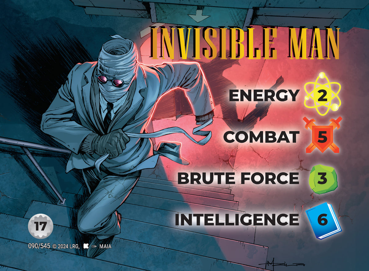 Marvel Overpower Invisible Man FOIL Alt Art character Very Rare #498F ...