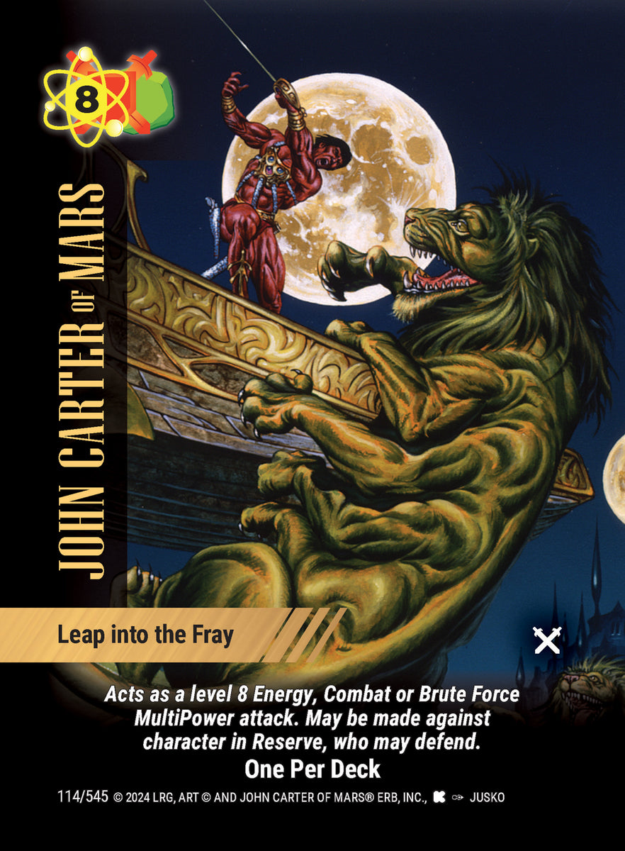 Marvel Overpower Edgar Rick Burroughs/World Legends - LRG ...