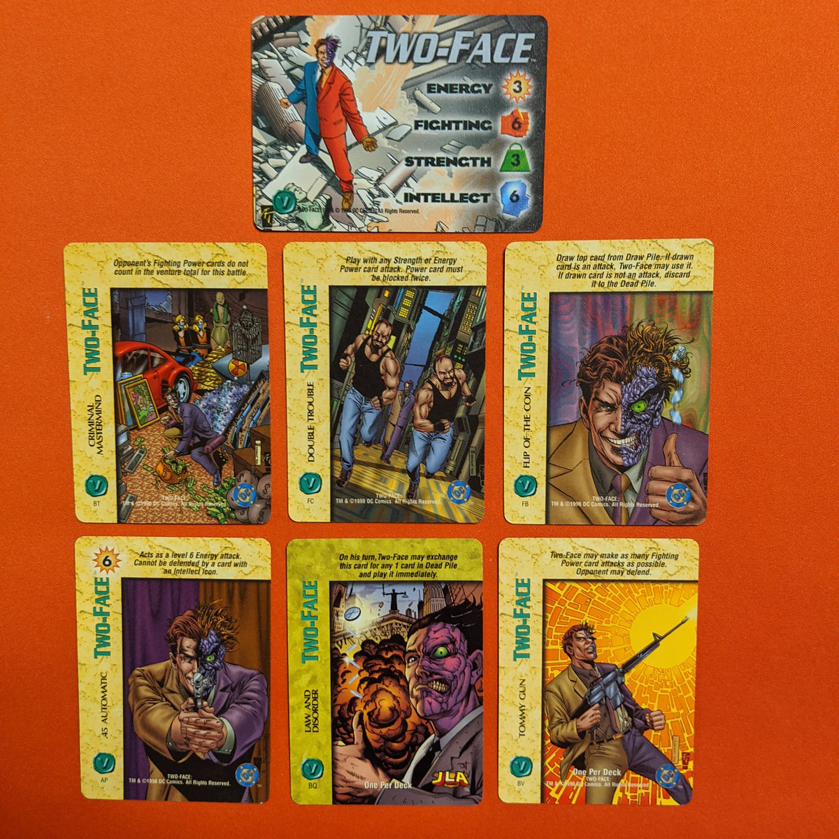 Marvel Overpower TWO-FACE SET - DC hero, 6 specials Batman Superman ...