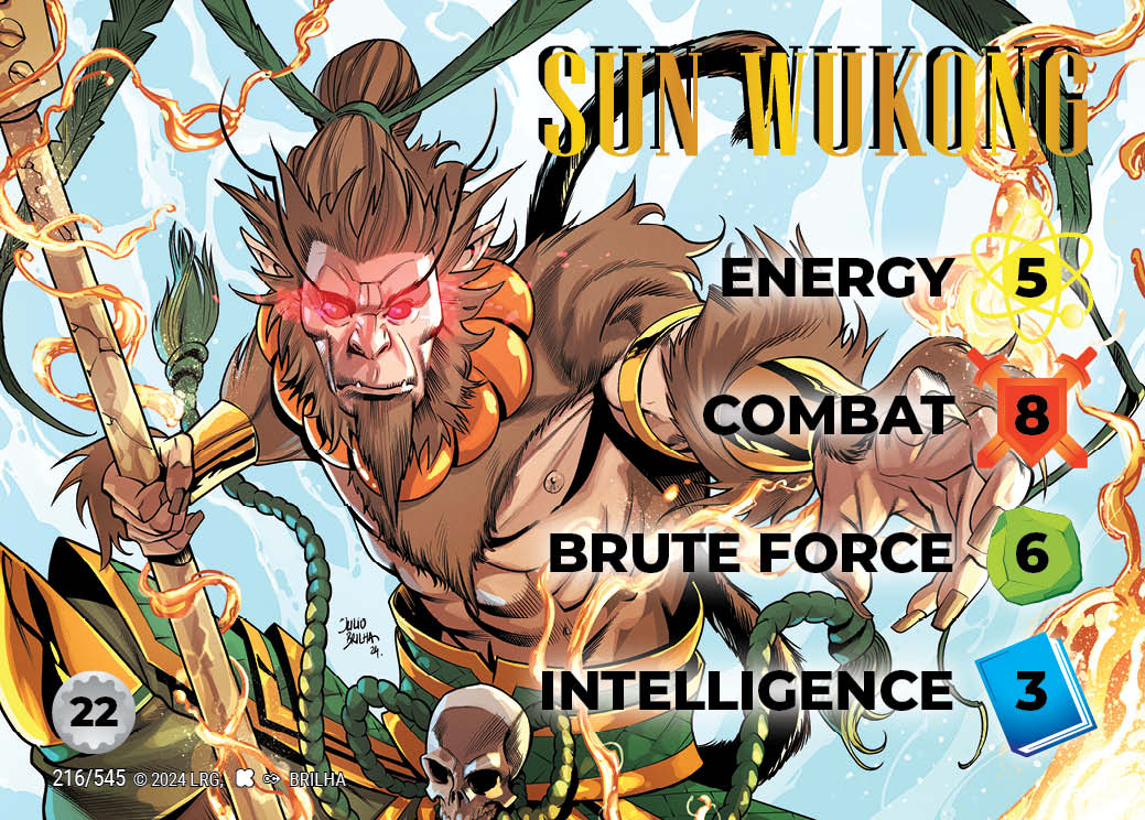 Marvel Overpower Sun Wukong Alt Art character #520 Ultra Rare ...