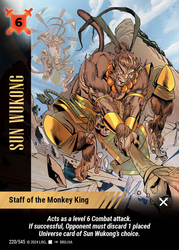 Marvel Overpower Sun Wukong FOIL Staff of the Monkey King ...