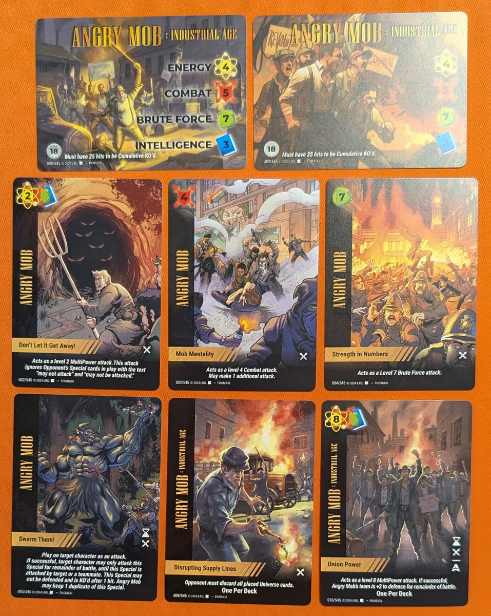 Marvel Overpower Angry Mob: Industrial Age Set -2 char, 6 specials ...