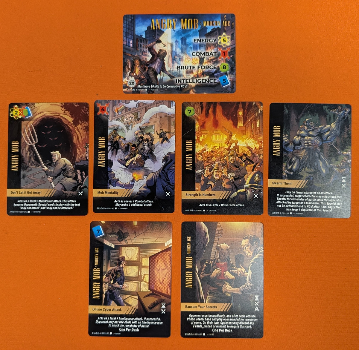 Marvel Overpower Angry Mob: Modern Age Set - char, 6 specials ...