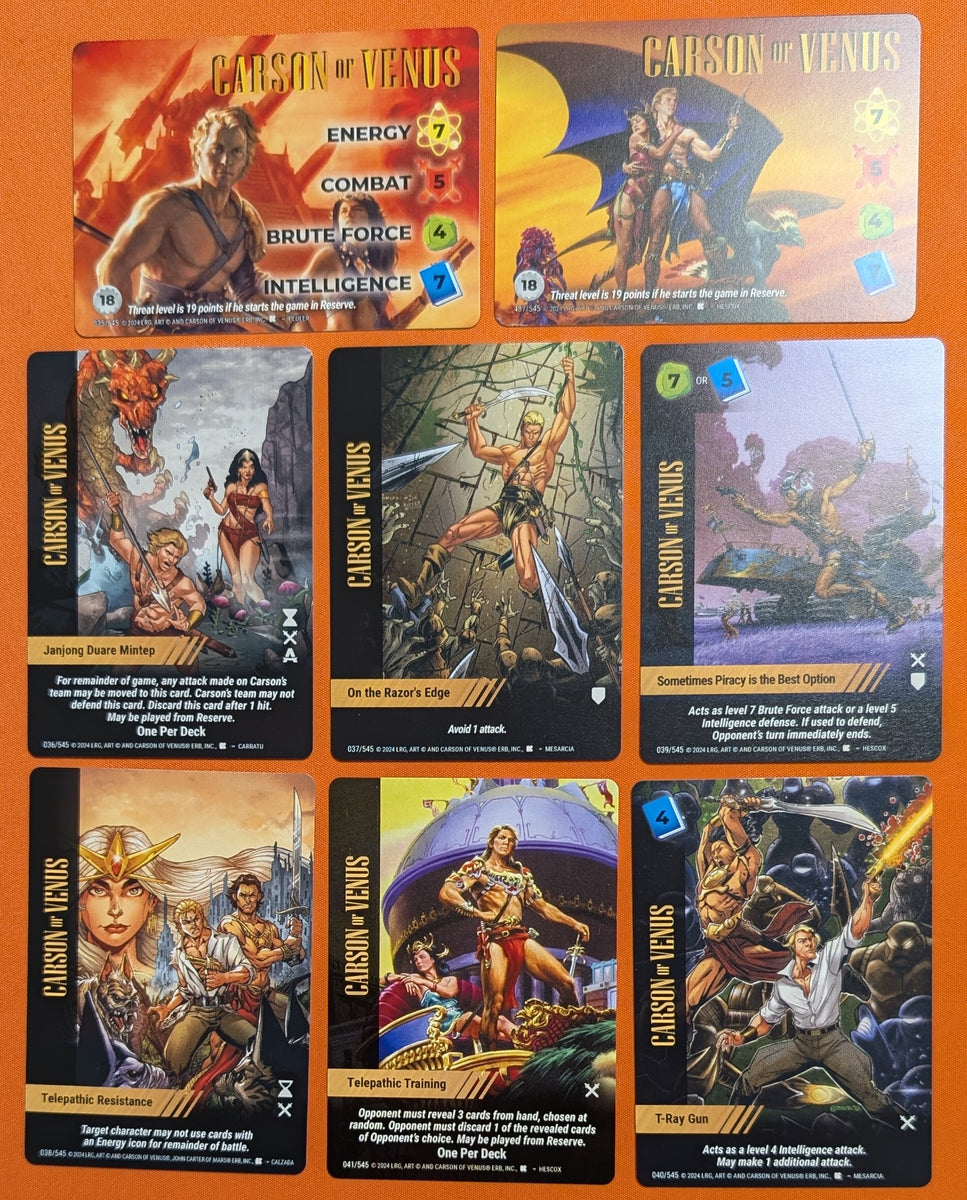 Marvel Overpower Carson of Venus SET - 2 character, 6 specials WLKS ...