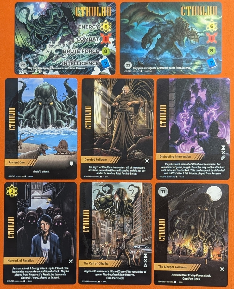 Marvel Overpower Cthulhu SET - 2 char 6 specials WLKS ERB ...