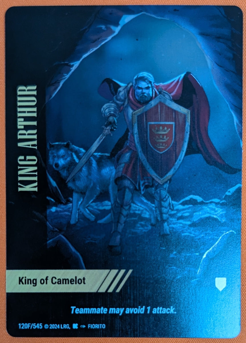 Marvel Overpower King Arthur King of Camelot FOIL #120F WLKS ERB LRG ...