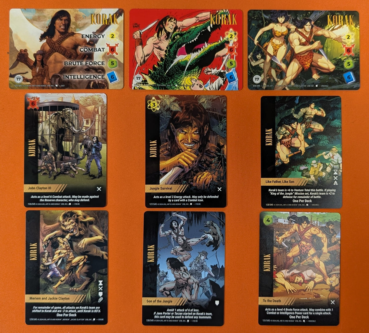 Marvel Overpower Korak SET - 3 characters, 6 specials WLKS ERB LRG ...