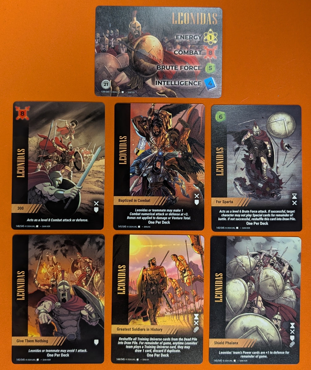 Marvel Overpower Leonidas SET - character, 6 specials - LRG WLKS ERB ...