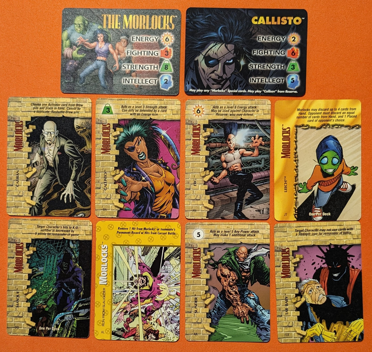 Marvel Overpower MORLOCKS SET - 2 characters - MN XM 8 specials ...