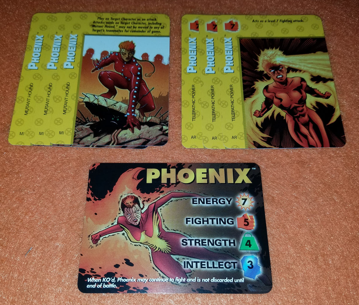 Marvel Overpower Phoenix Lot of 7 - X-Men character 6 specials ...