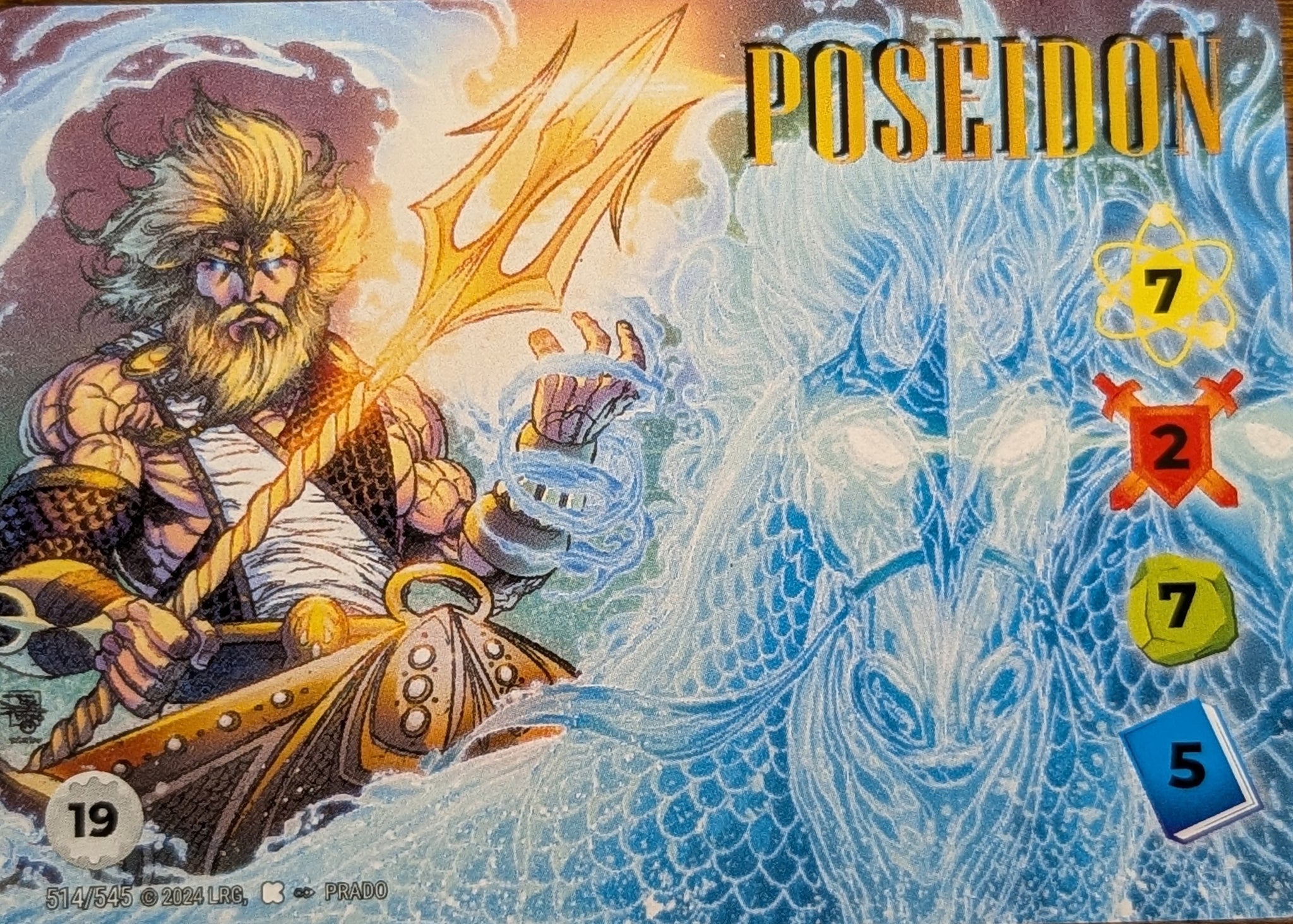 Marvel Overpower Poseidon Alt Art character - #514 WLKS LRG ERB Prado ...