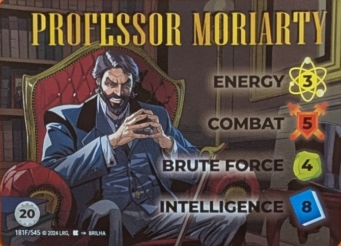 Marvel Overpower Professor Moriarty FOIL character #181F WLKS LRG ERB ...