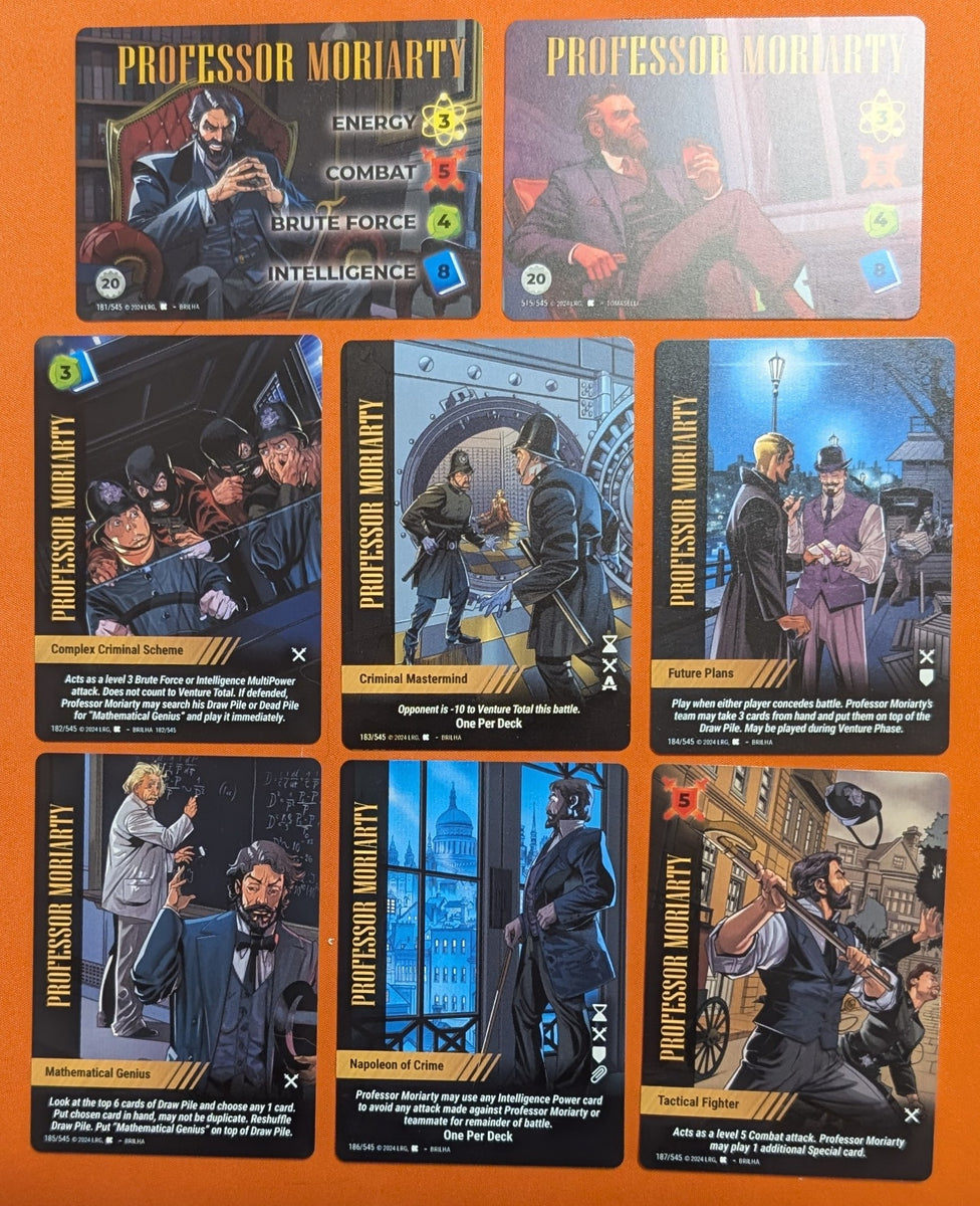 Marvel Overpower Professor Moriarty SET - 2 char 6 sp WLKS ERB LRG ...