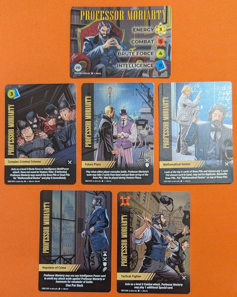 Marvel Overpower Professor Moriarty FOIL Stack - character, 5 specials ...