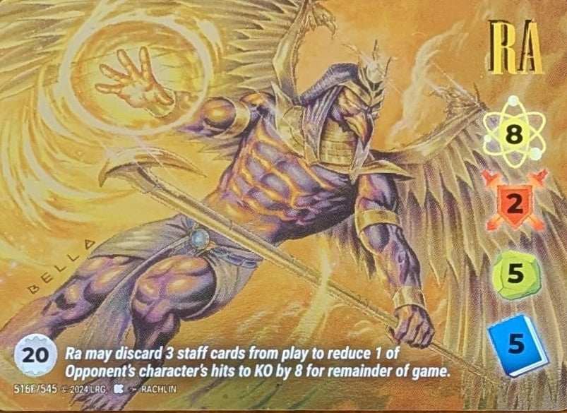 Marvel Overpower Ra FOIL Alt Art Ultra Rare character - WLKS ERB LRG ...