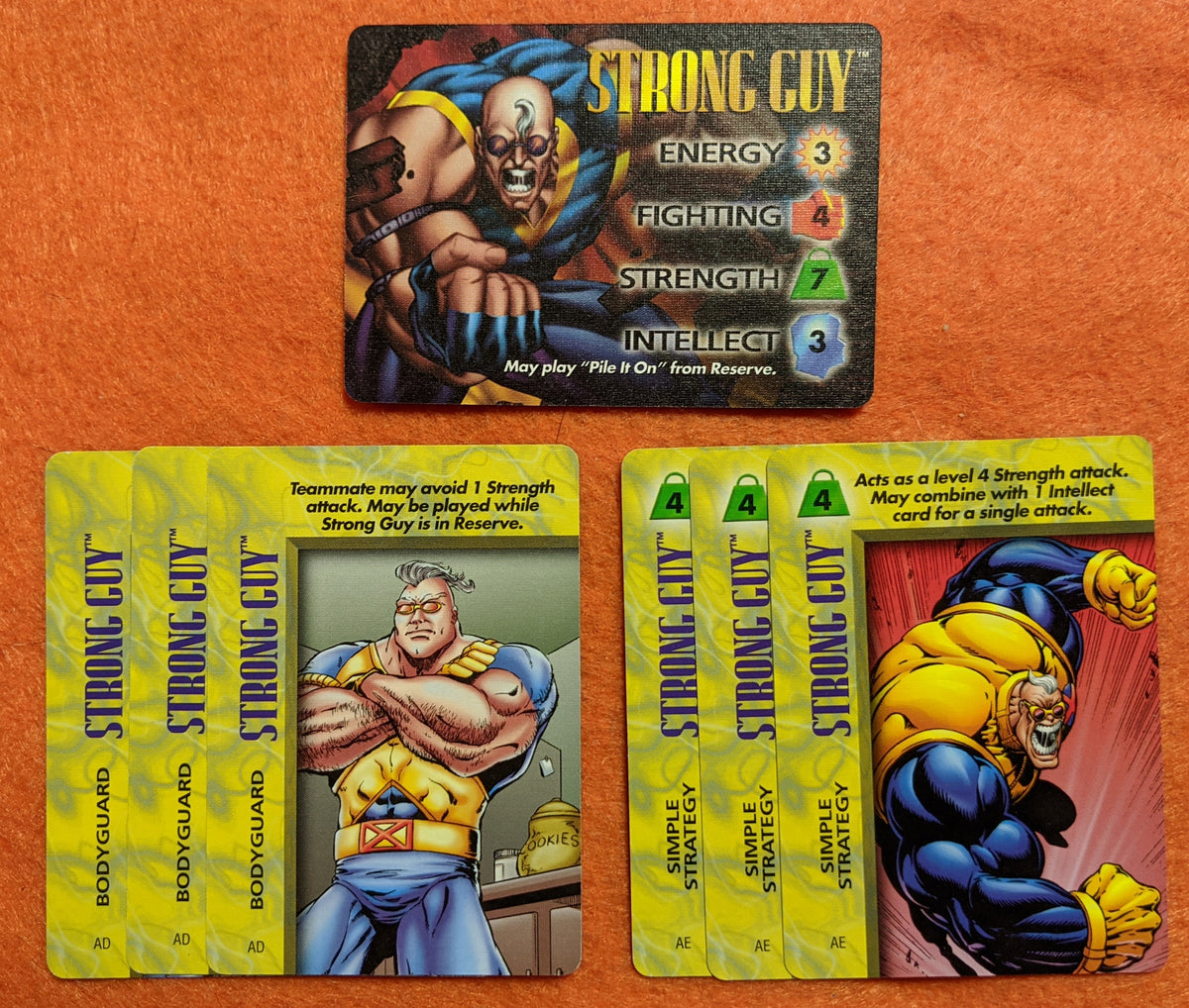 Marvel Overpower Strong Guy IQ Lot (7) character and 6 specials ...