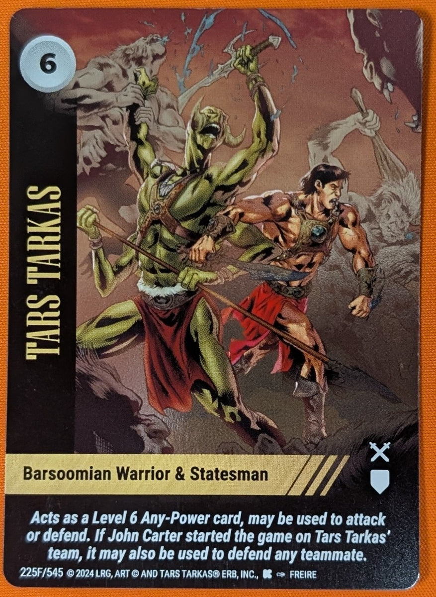 Marvel Overpower Tars Tarkas Barsoomian Warrior & Statesman FOIL #225F ...