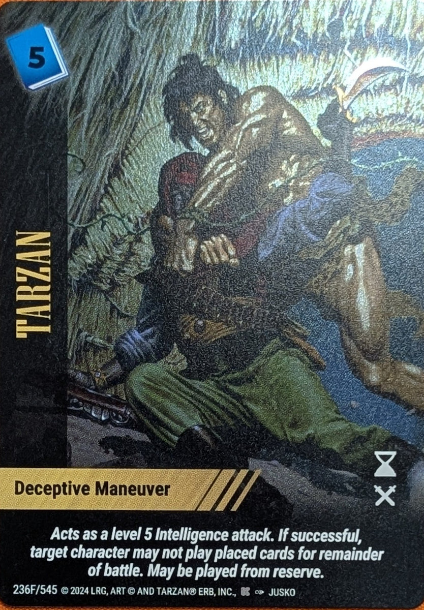 Marvel Overpower Tarzan FOIL Deceptive Maneuver #536F - Jusko art ...