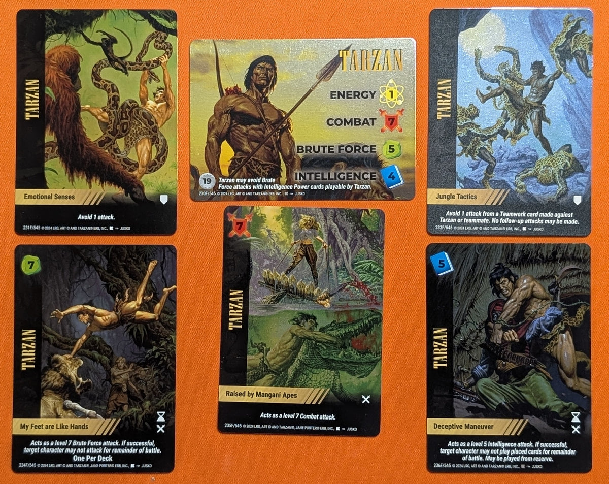 Marvel Overpower Tarzan FOIL STACK - character 5 sp WLKS ERB LRG ...