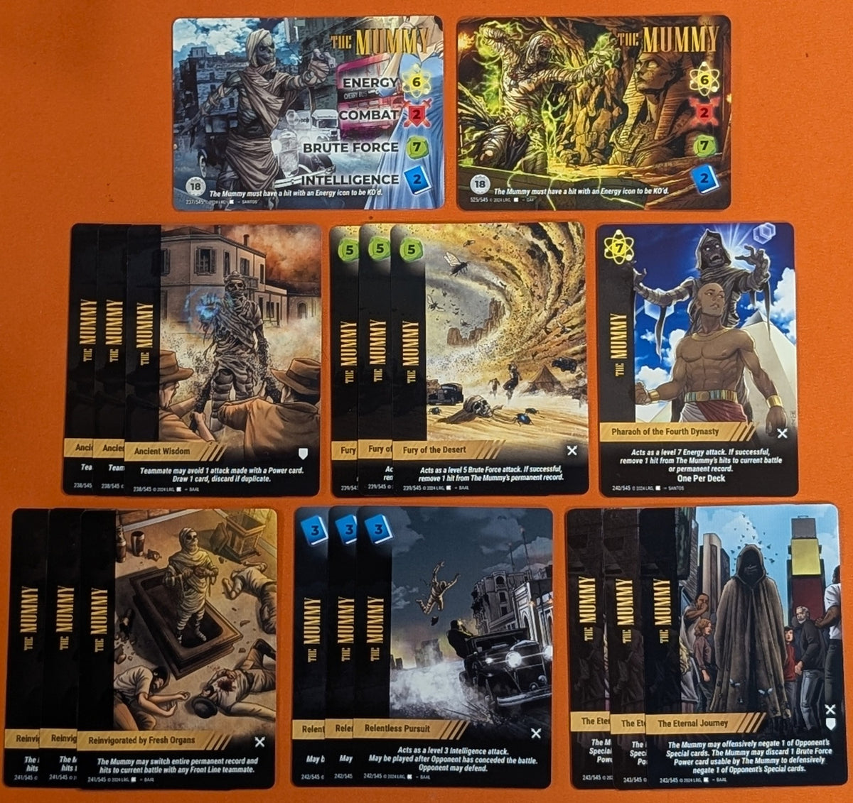 Marvel Overpower Mummy PLAYER SET - 2 char (1 alt art), 16 specials ...