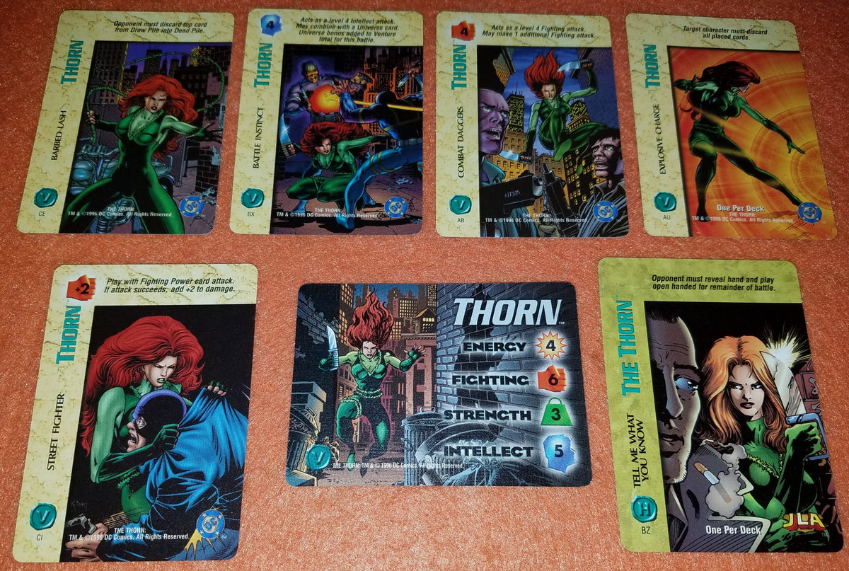 Marvel Overpower THORN SET - DC character, 6 specials – theOrangeKing ...