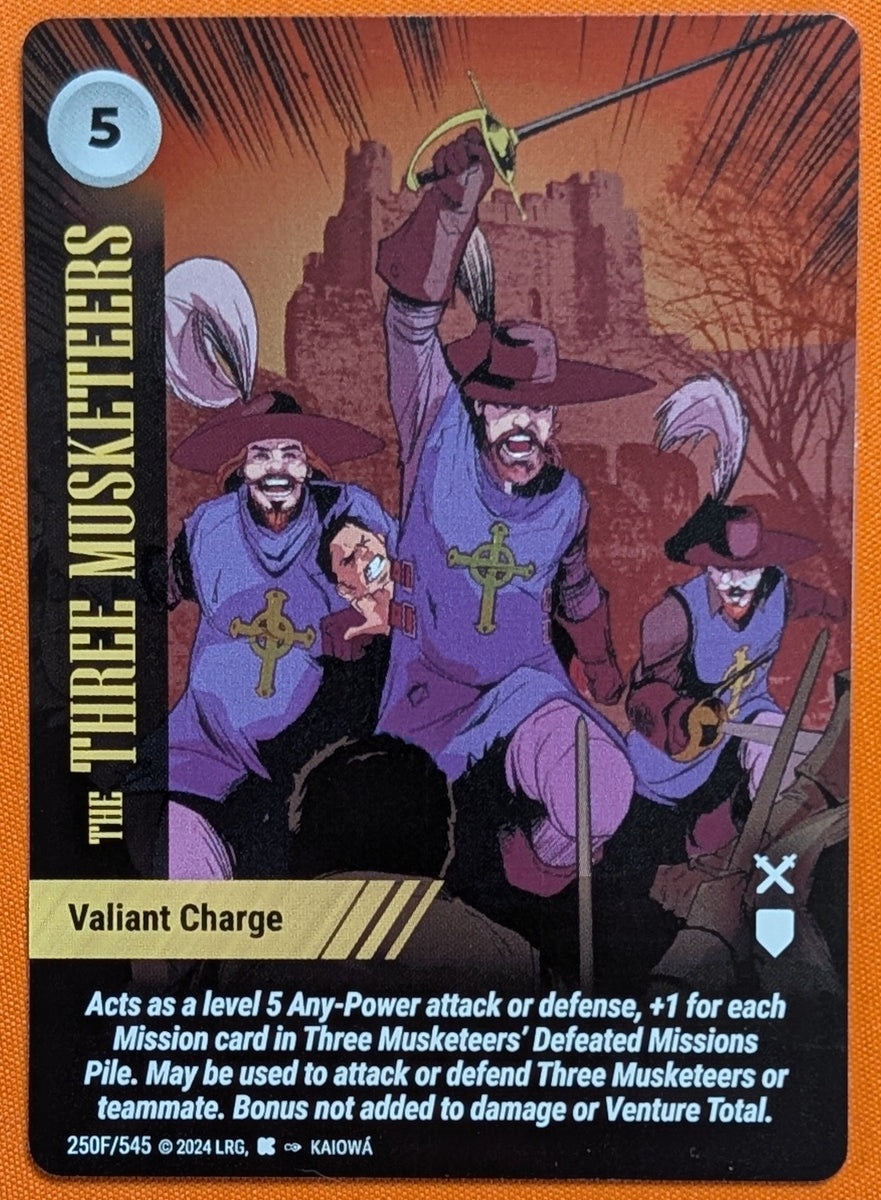 Marvel Overpower Three Musketeers FOIL Valiant Charge -Kaiowa art #250 ...
