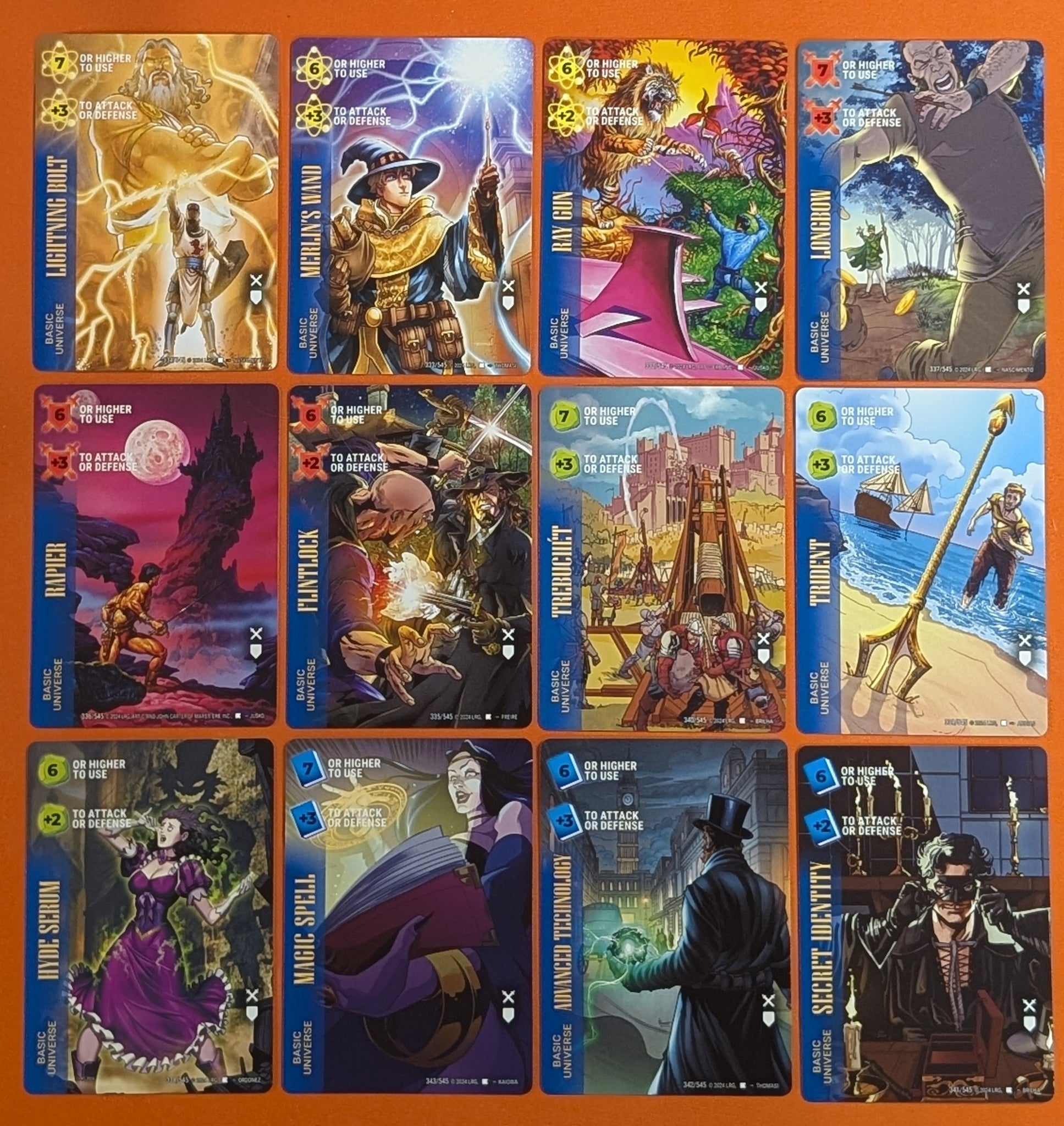 Marvel Overpower Universe Set (12) World Legends – theOrangeKing ...