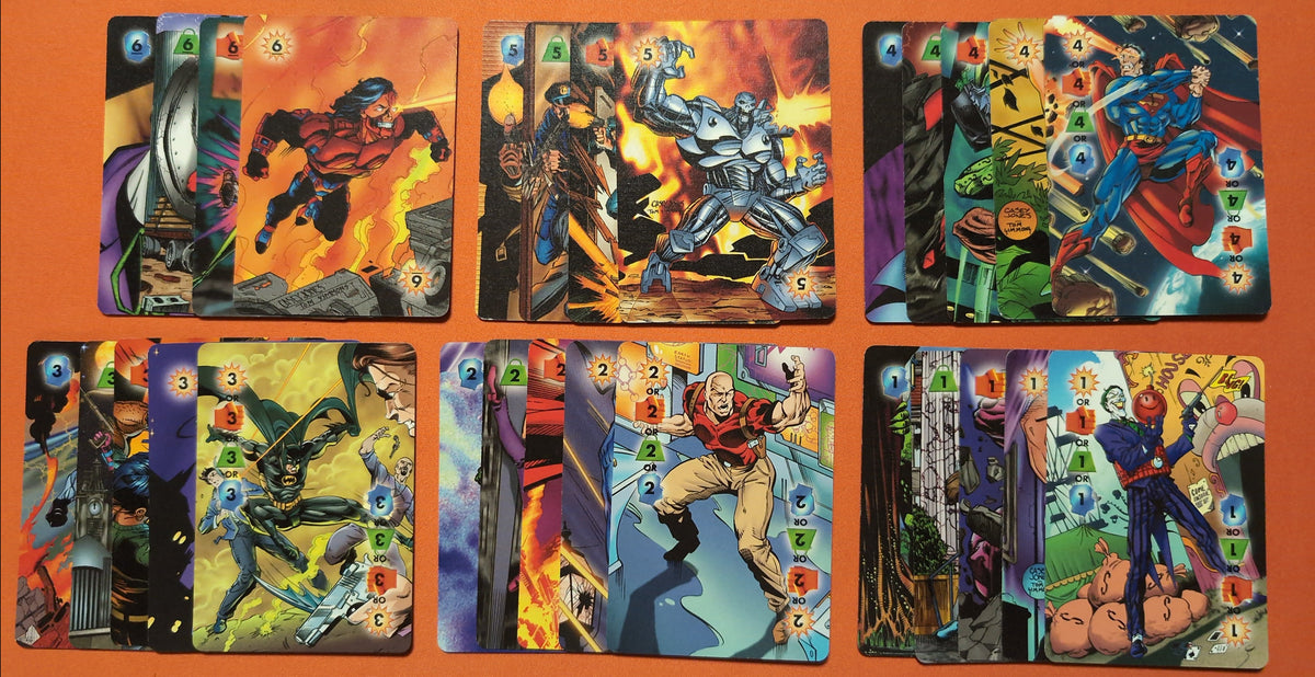 Marvel Overpower POWER CARD LOT DC 1-6 (28) – theOrangeKing Collectibles