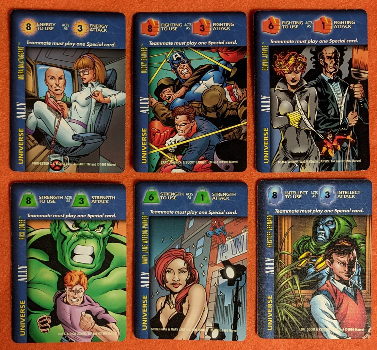 Marvel Overpower ALLY UNIVERSE IQ SET (6) – theOrangeKing Collectibles