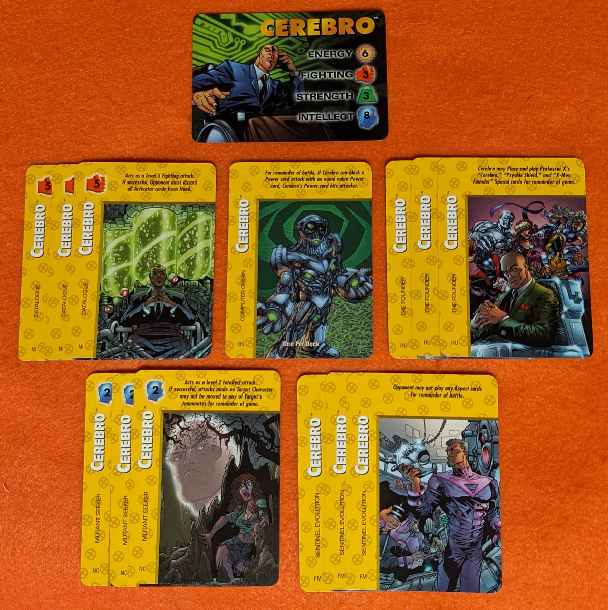 Marvel Overpower CEREBRO PLAYER SET (X-Men character, 13 specials ...