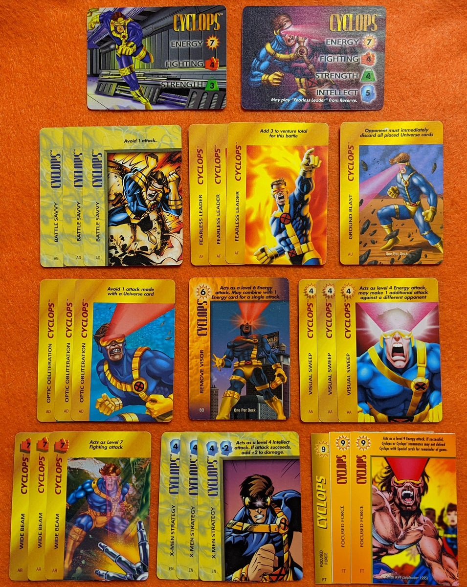 Marvel Overpower CYCLOPS PLAYER SET – theOrangeKing Collectibles