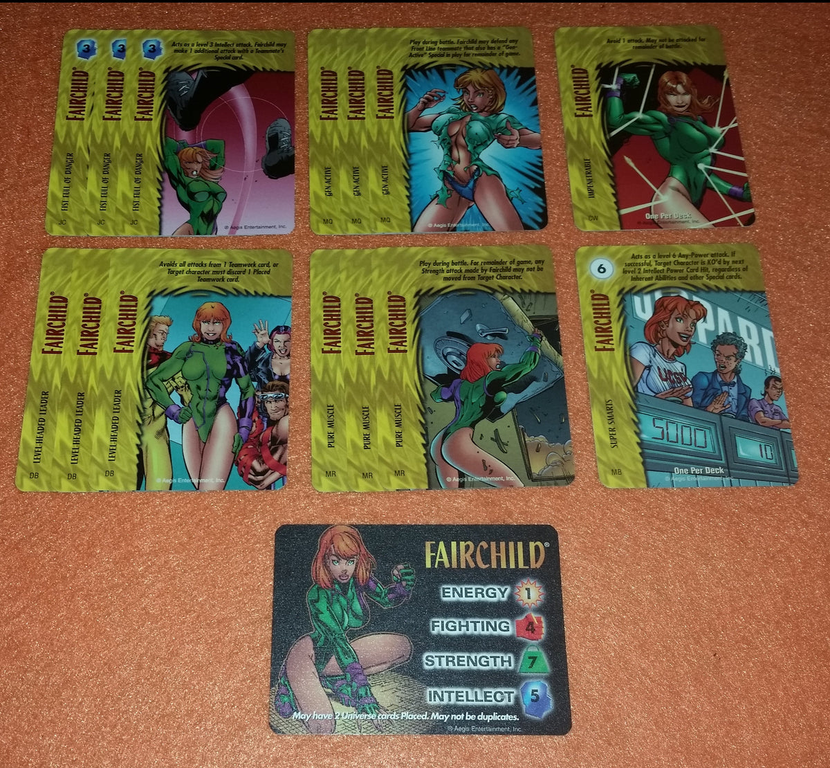 Marvel Overpower FAIRCHILD Player Set - character, 14 specials ...