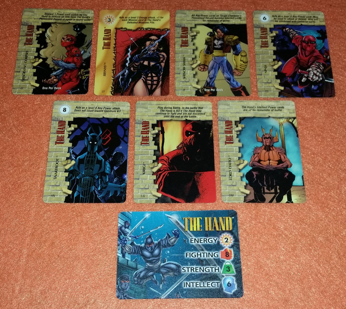 Marvel Overpower HAND SET - Monumental character, 7 specials ...