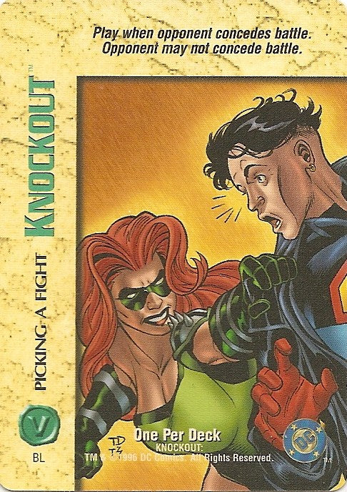 KNOCKOUT - PICKING A FIGHT - DC - OPD - VR – theOrangeKing Collectibles