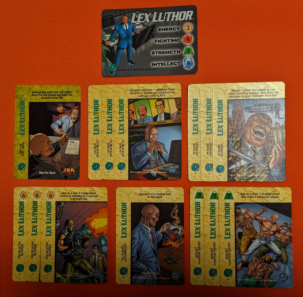 Marvel OVERPOWER LEX LUTHOR PLAYER - DC character, 14 specials ...