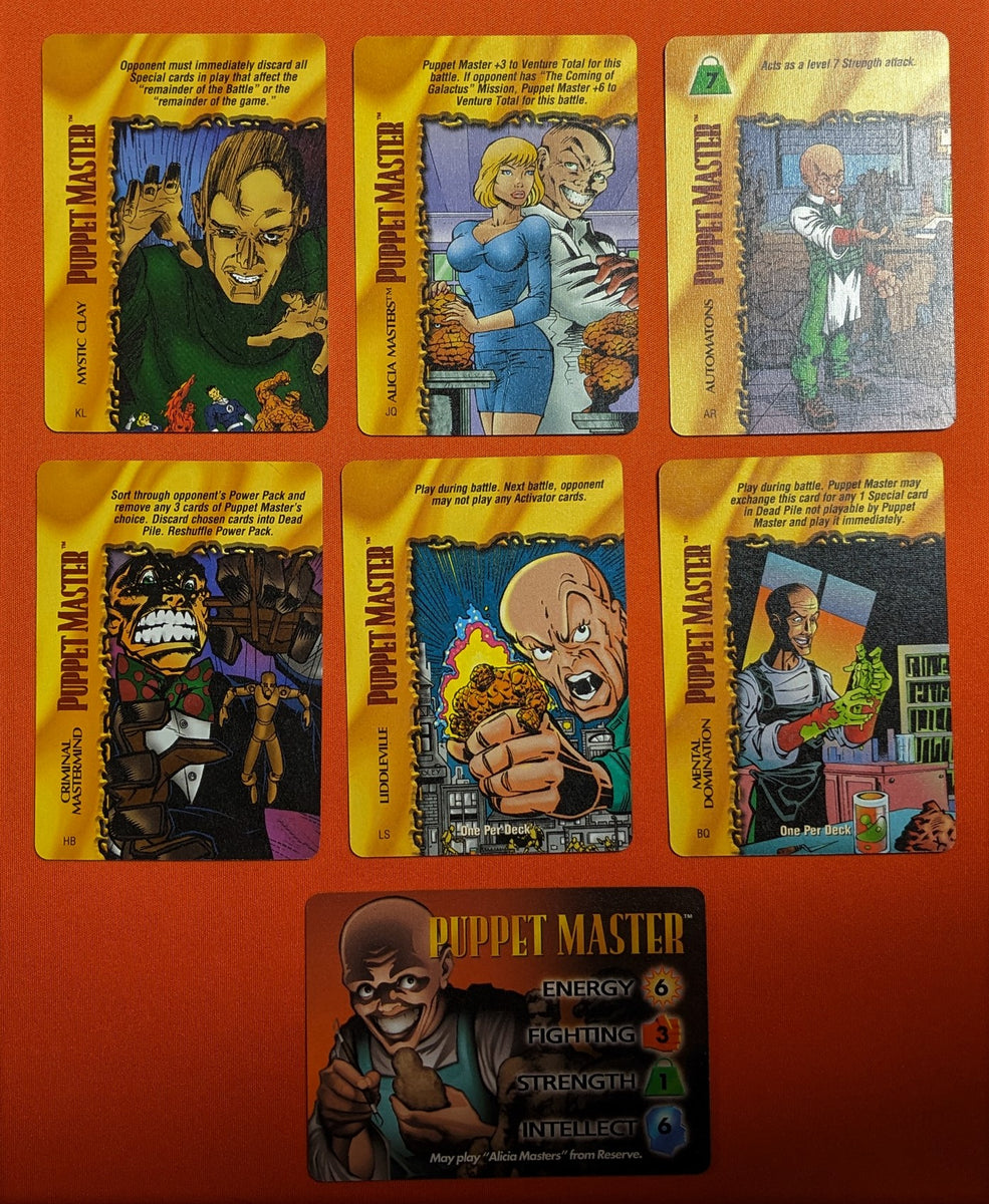 Marvel Overpower PUPPET MASTER SET - Classic character, 6 specials ...