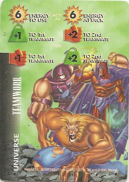 Marvel Overpower TEAMWORK 6E FS +1+2 - OP - C Magneto, Juggernaut and ...