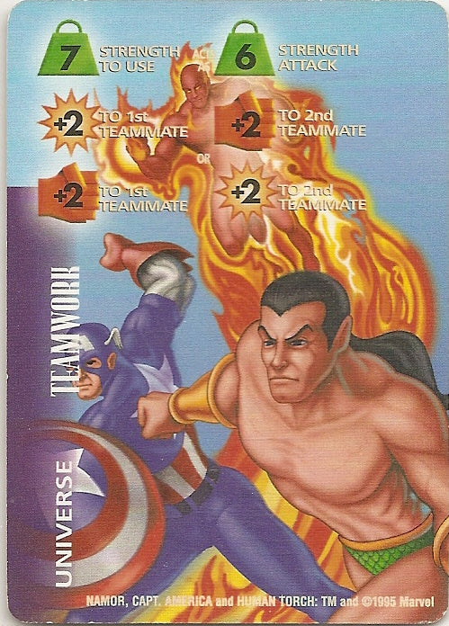 Marvel Overpower TEAMWORK 7S EF +2+2 - Powersurge - U Namor, Capt ...